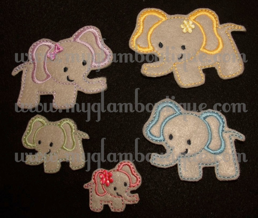 Cute Elephant Felty Design - Elephant No. 2 Felty Design - INSTANT ...