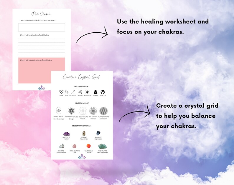 Printable Chakra Planner Chakra Journal Chakra Meditation Planner ...