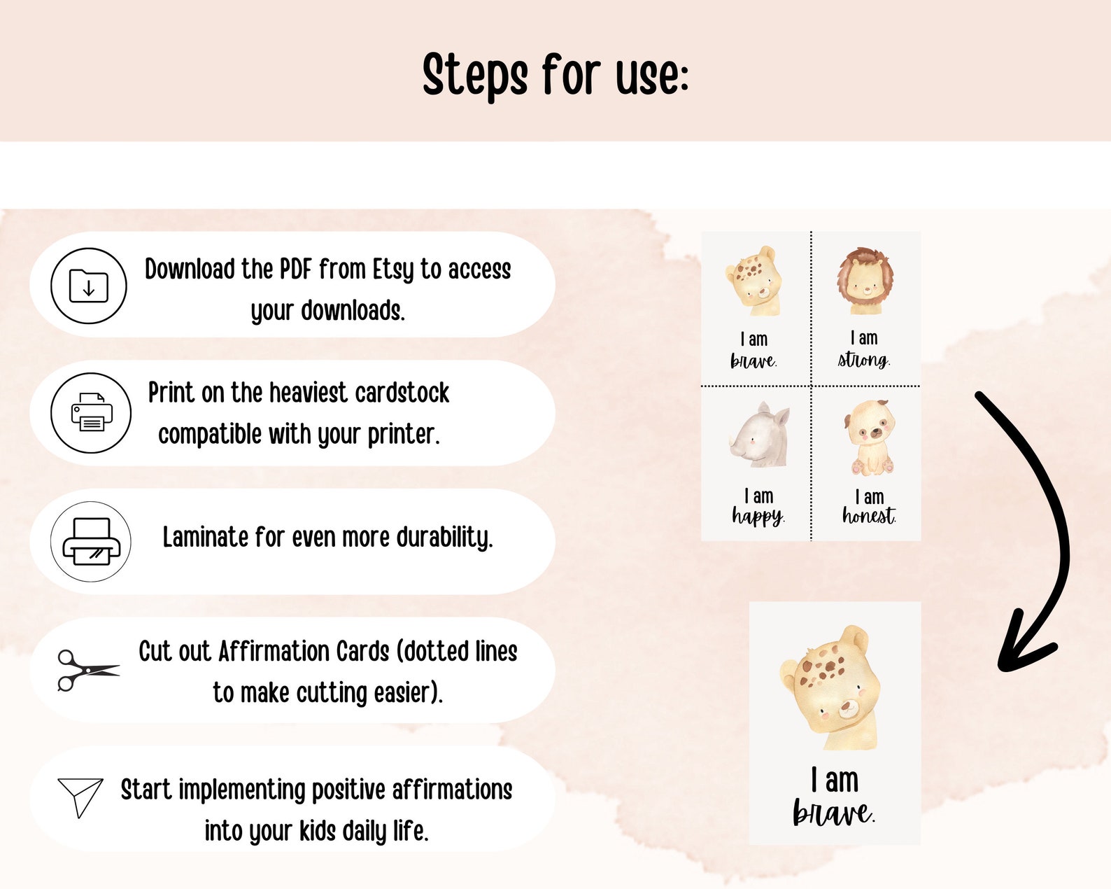 Affirmation Cards for Kids Printable, Positive, Lunchbox Cards ...