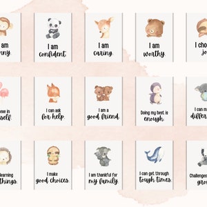 Affirmation Cards for Kids Printable, Positive, Lunchbox Cards ...