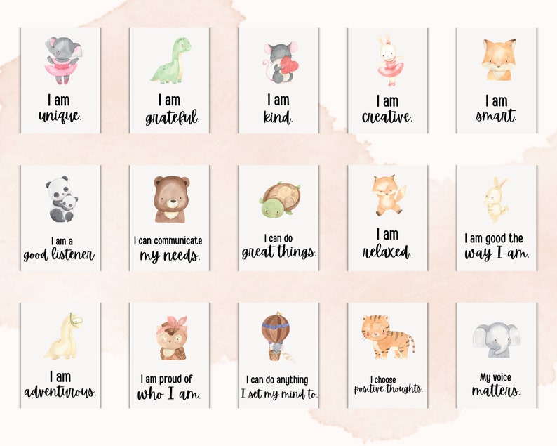 Affirmation Cards for Kids Printable, Positive, Lunchbox Cards ...