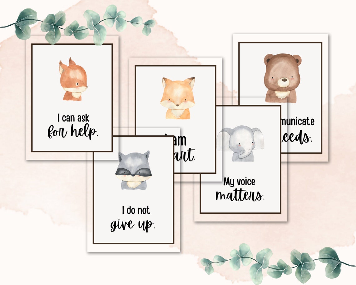 Affirmation Cards for Kids Printable, Positive, Lunchbox Cards ...