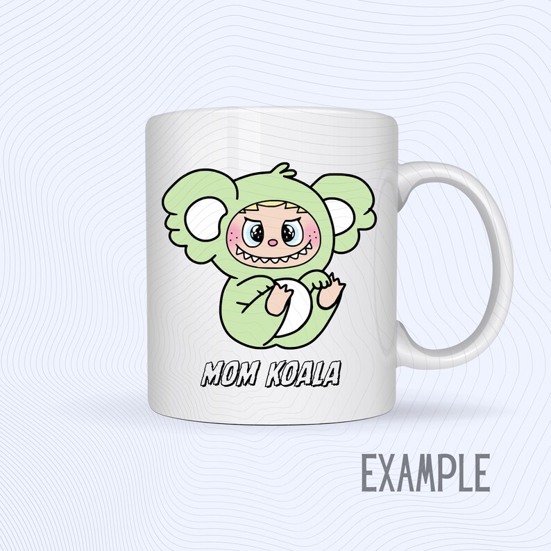 Labubu Clipart, Baby Koala Clipart, Labubu Png, Stickers Png, Labubu ...