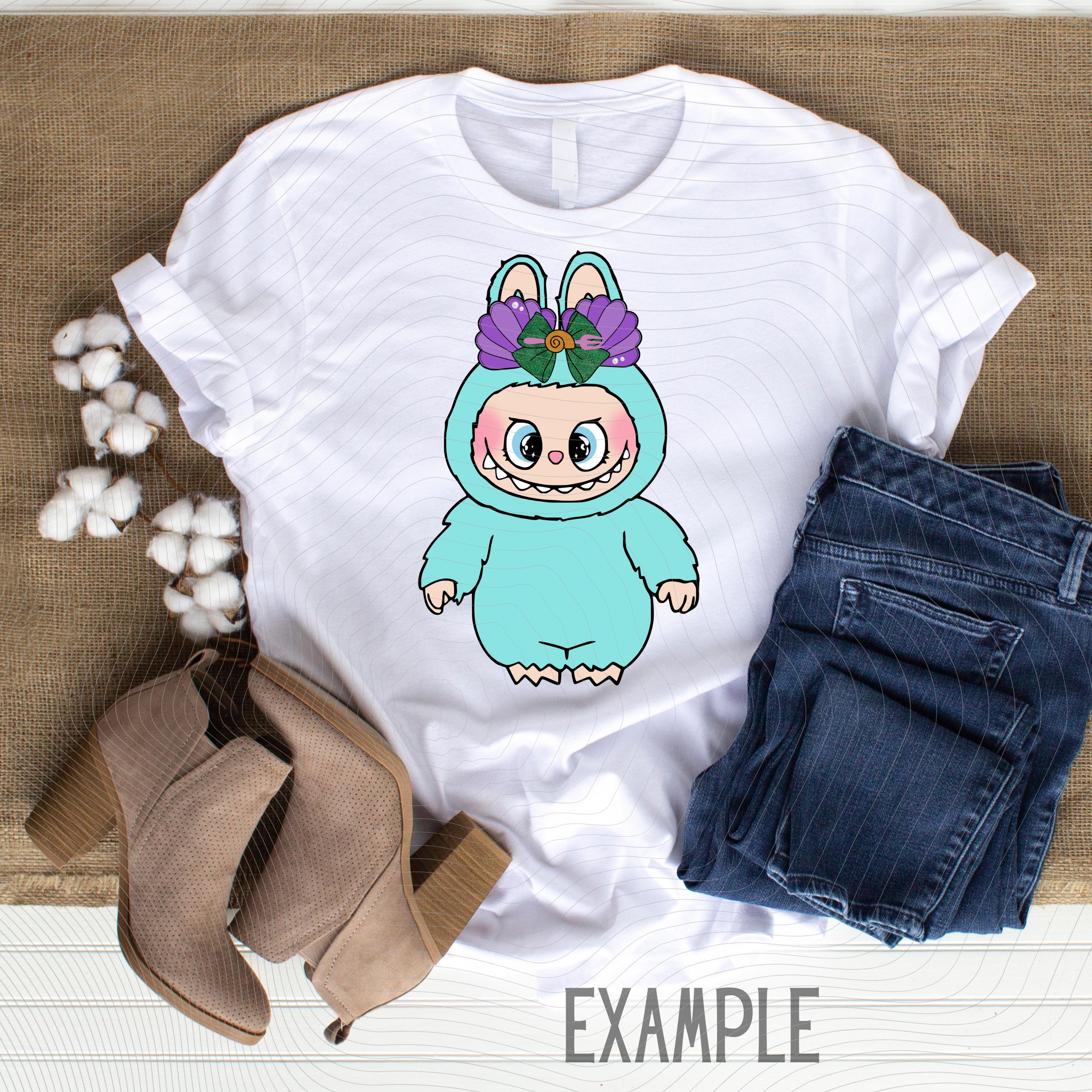 Labubu Clipart, Labubu PNG, Little Mermaid Ariel PNG, Little Mermaid ...