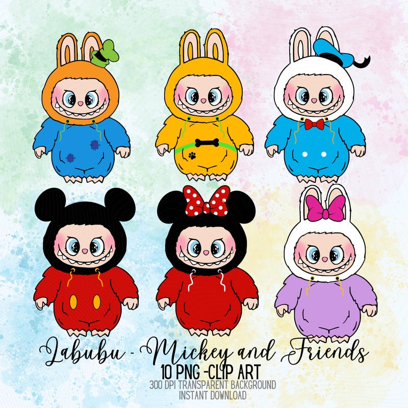 Mickey Mouse Labubu - Etsy
