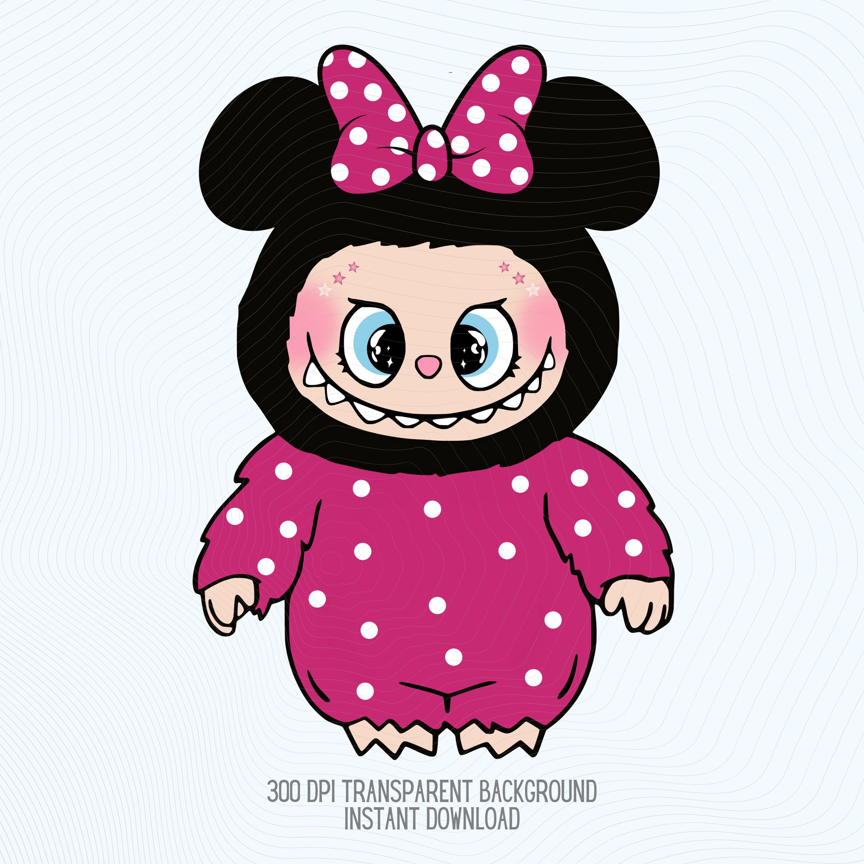 Labubu Clipart, Labubu Png, Minnie Mouse Clipart, Stickers Png ...