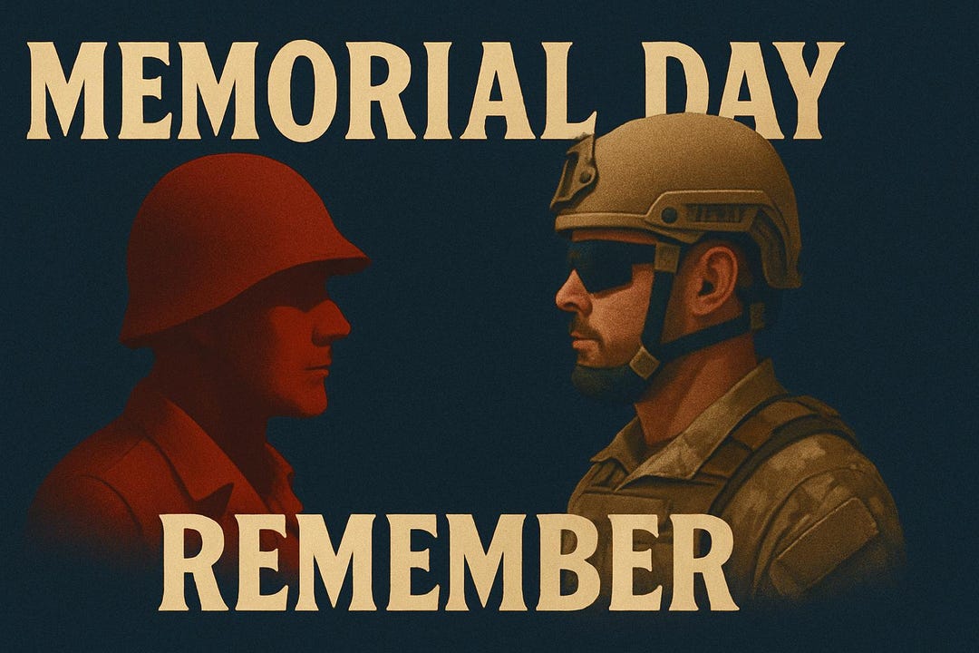 Memorial Day Art “remember” – Past & Present Soldier Poster – Patriotic ...