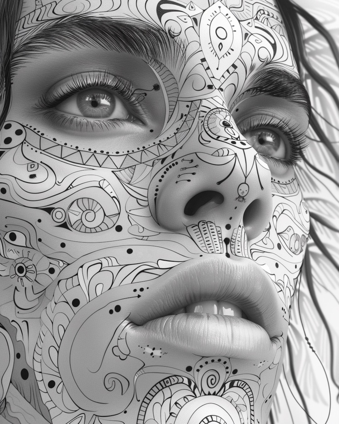 Highly Detailed Zentangle Art | Abstract Printable Wall Art |surreal ...