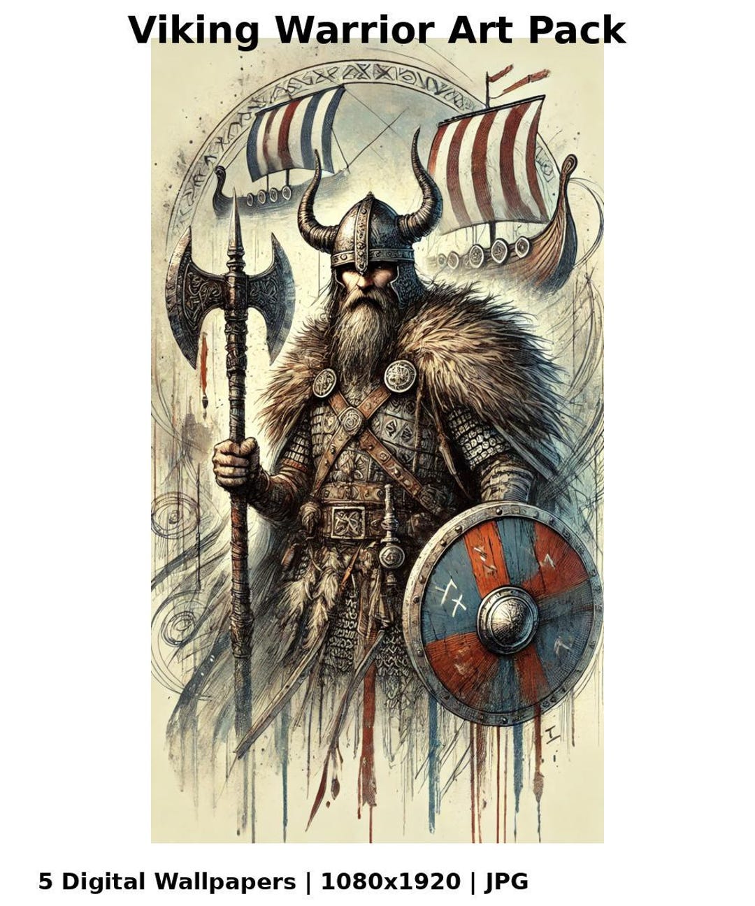 Epic Warriors Digital Art Pack – Viking, Spartan, Ottoman, Cossack ...