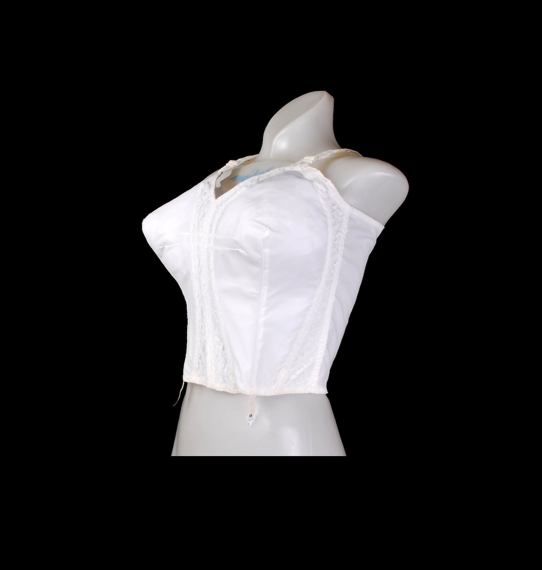 Vintage 50s Bra - Vintage Bullet Bra - 50s Pointed Bra - 50s White Bra ...