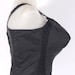Vintage 50s Black Nylon Long Line Bullet Bra 40D - VFG Please Read the ...
