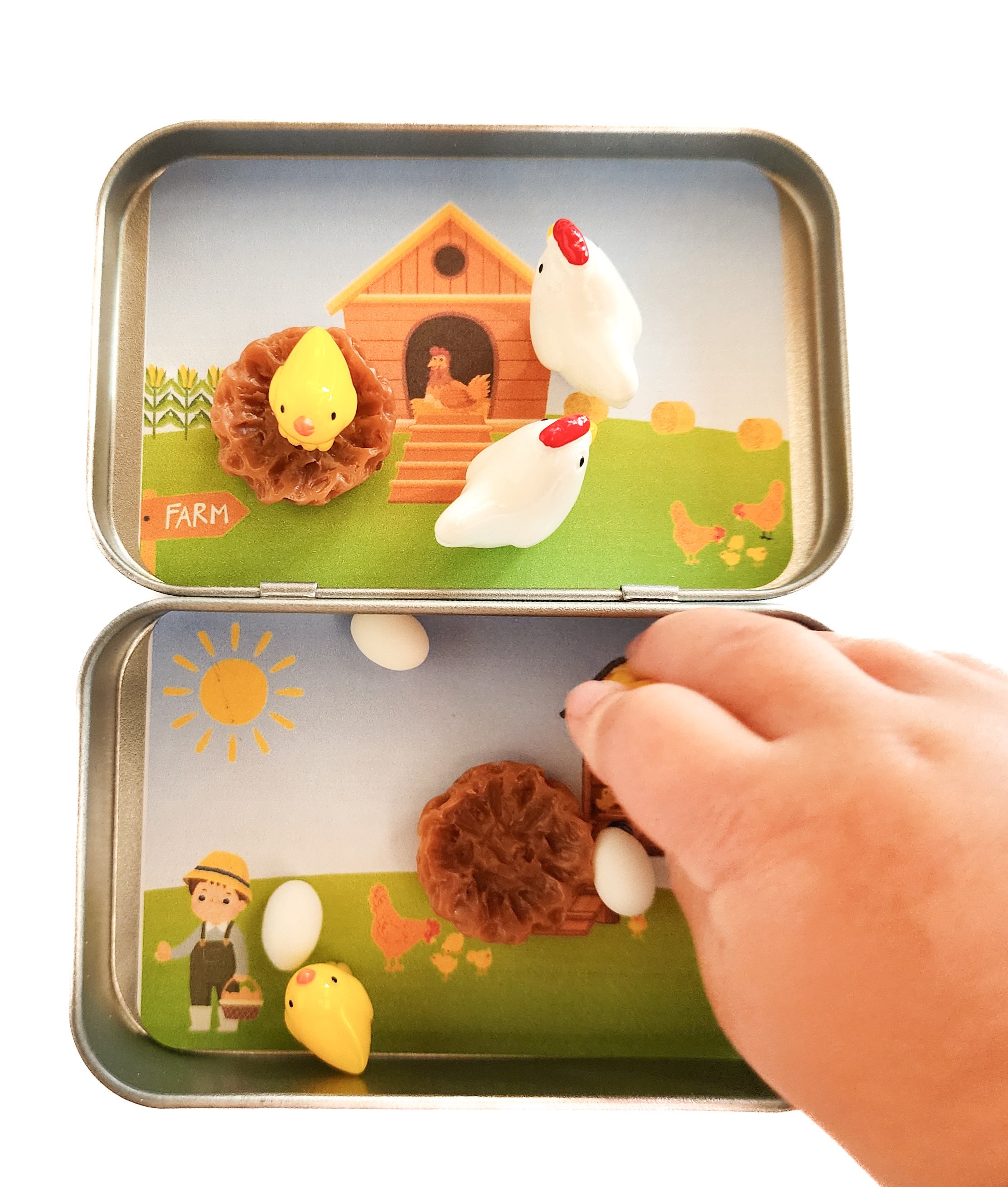 Magnetic Chicken Coop Mini Play Set - Etsy