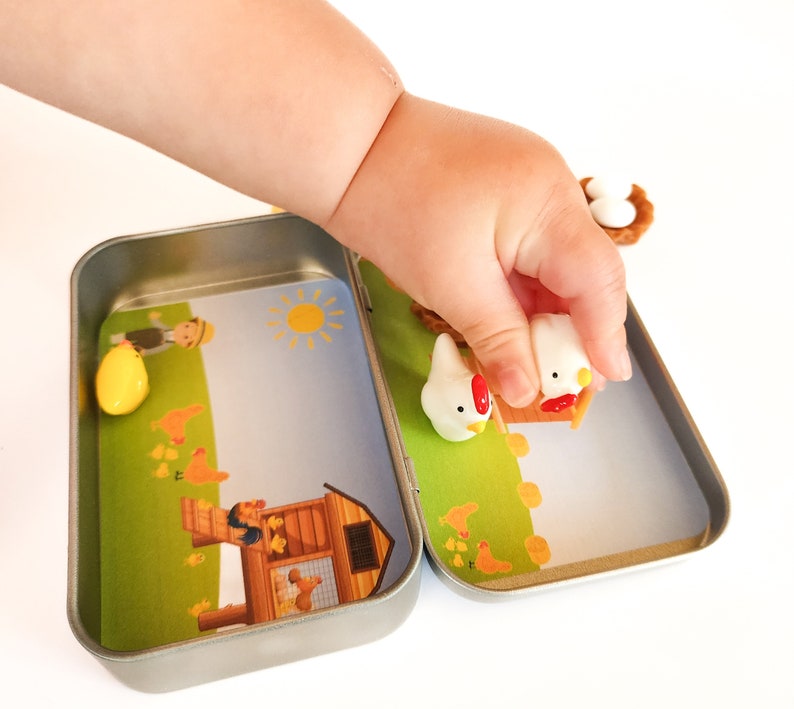 Magnetic Chicken Coop Mini Play Set - Etsy