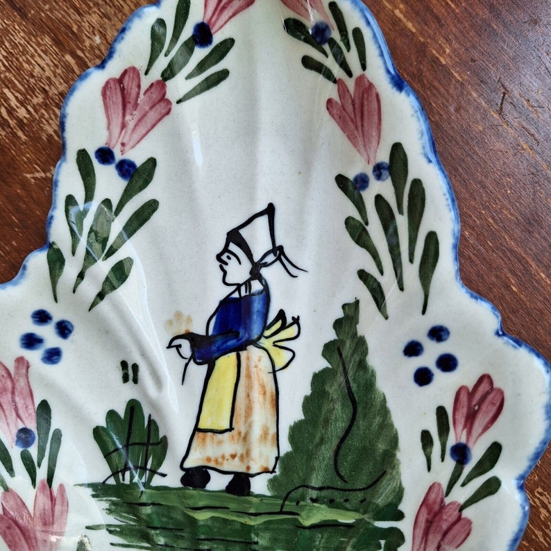 Vintage Blue Ridge Southern Potteries French Peasant Leaf Shaped Celery ...