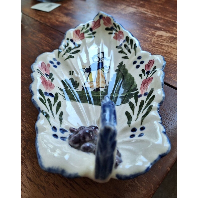 Vintage Blue Ridge Southern Potteries French Peasant Leaf Shaped Celery ...