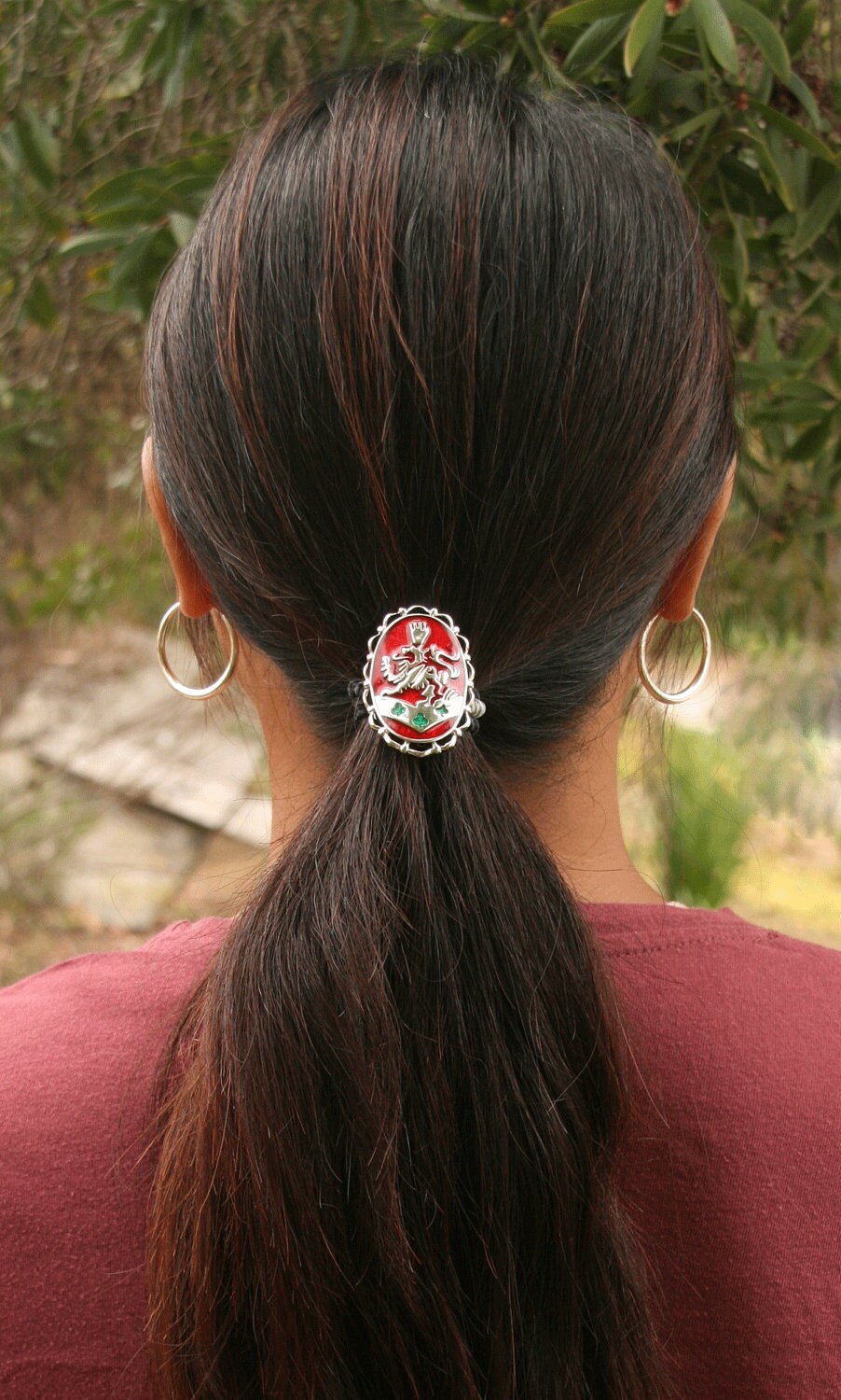 Red Enamel Kingdom Crest Hair Hook Hair Accessory - Etsy