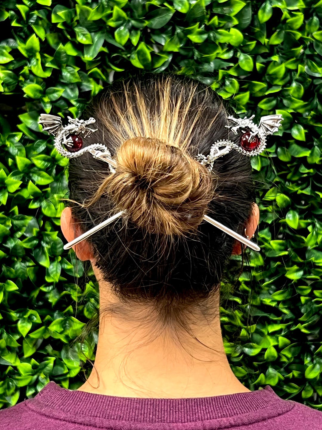Dragon Hair Stick, Bun Pin, Updo Hair Stick, Fantasy Hair Pin, Celtic ...