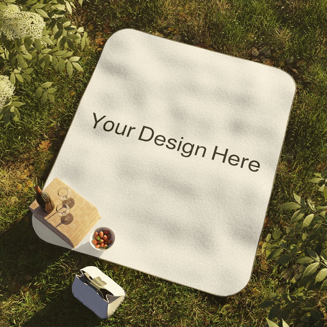 Personalized Picnic Blanket Custom Text Family Picnic Blanket Mat ...