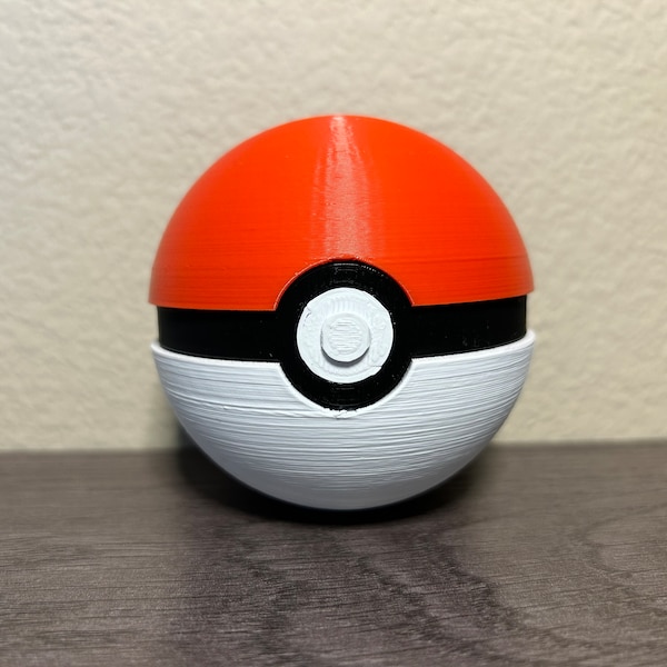 3d Printed Poke Ball - Etsy