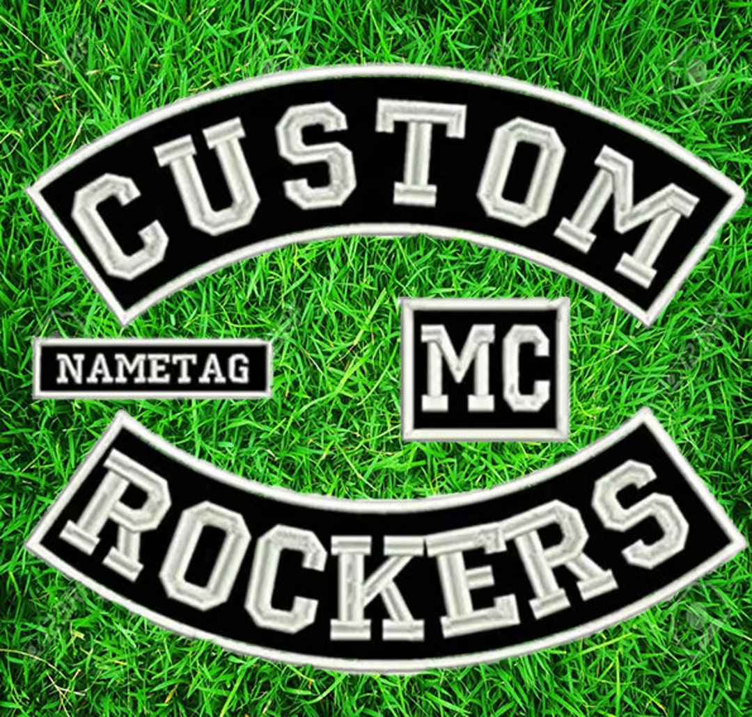 Custom Rocker Patches, Motorcycle Club Patch, Embroidered Rocker ...