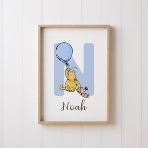 Set of 3 Winnie the Pooh Personalized Name Print, Winnie the Pooh ...