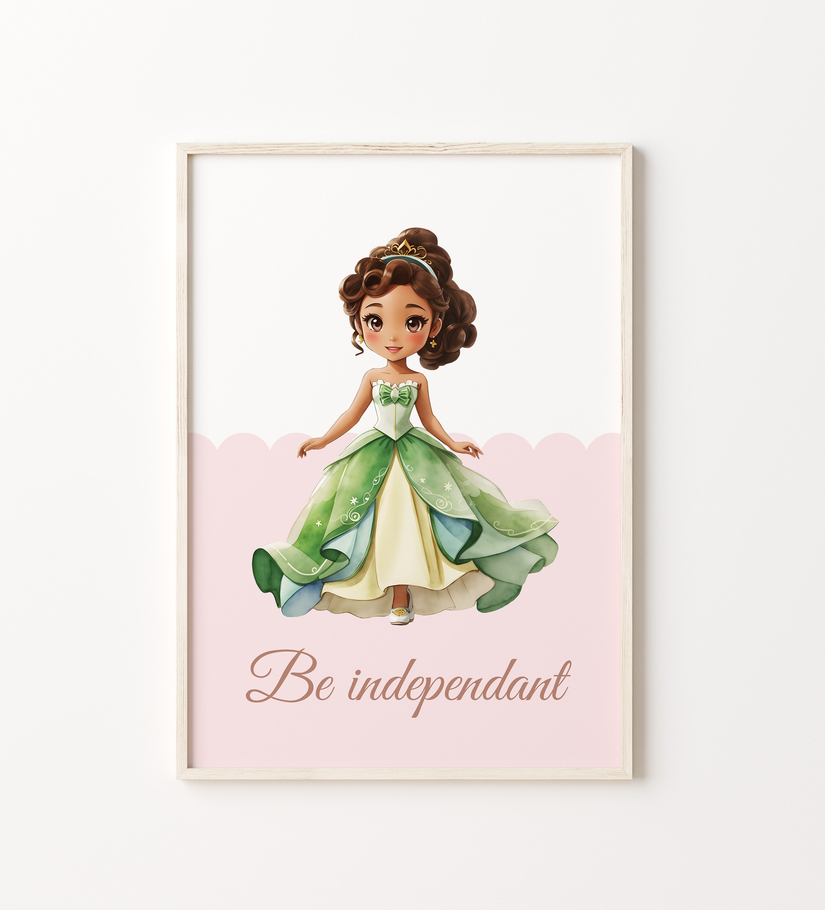 Princesses Set of 6 Posters Princesses Wall Art Princess Girl Room ...