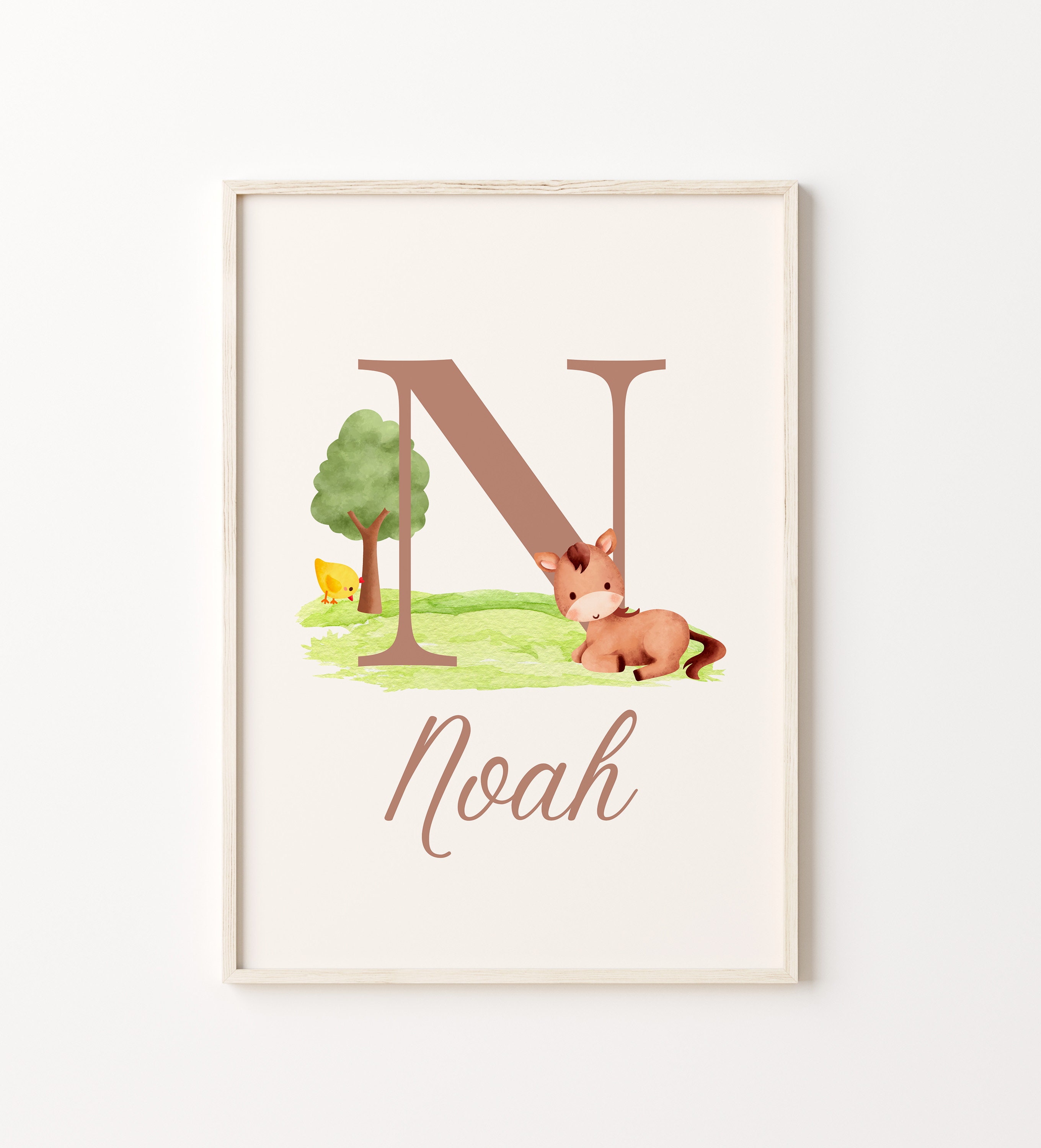 Custom Farm Nursery Print Farm Alphabet Poster Boys Farm Decor Farm ...