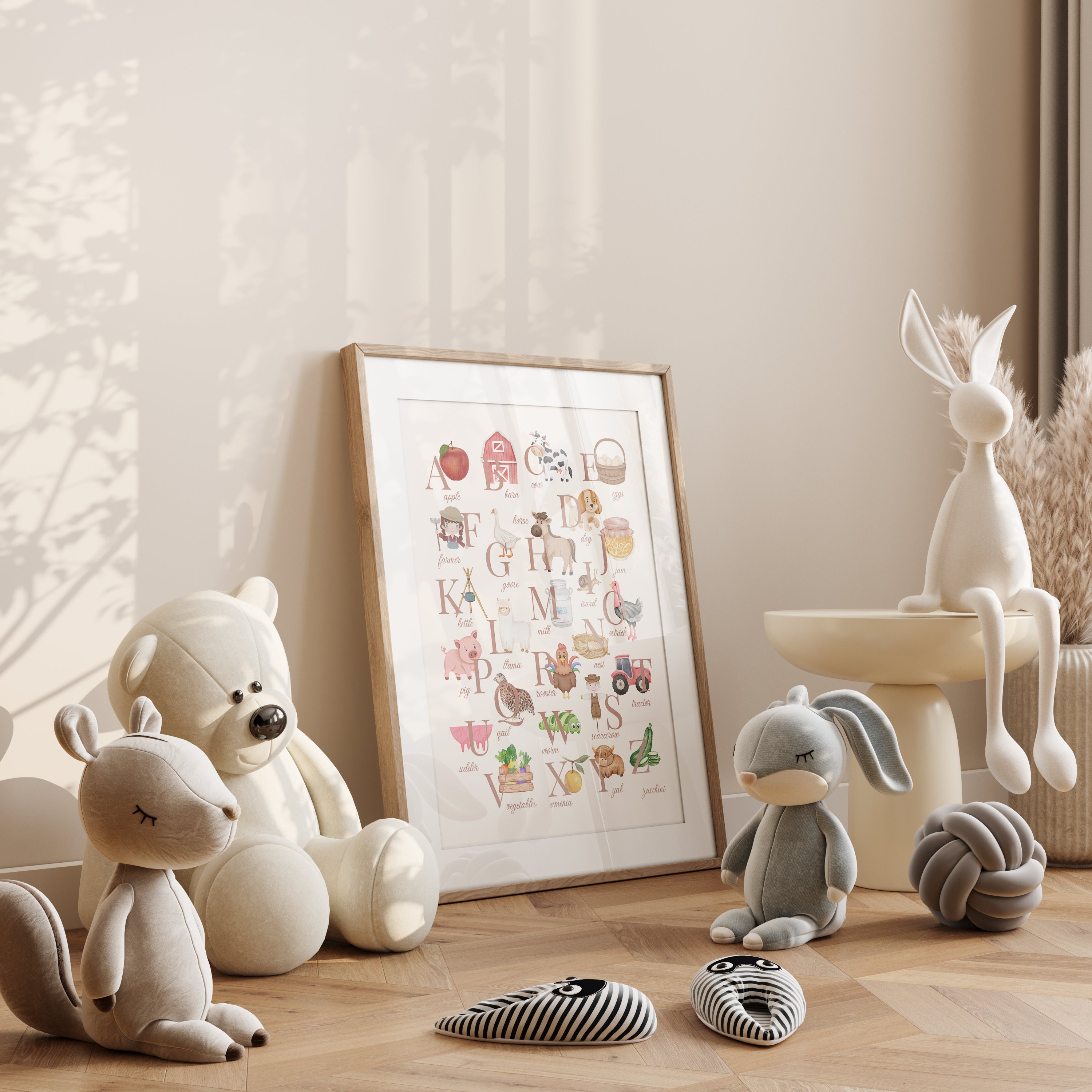 ABC Poster, Farm Alphabet, Alphabet Poster, Farm Alphabet Poster ...