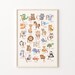 Animal Alphabet Poster, English Animal Alphabet Poster, English ...
