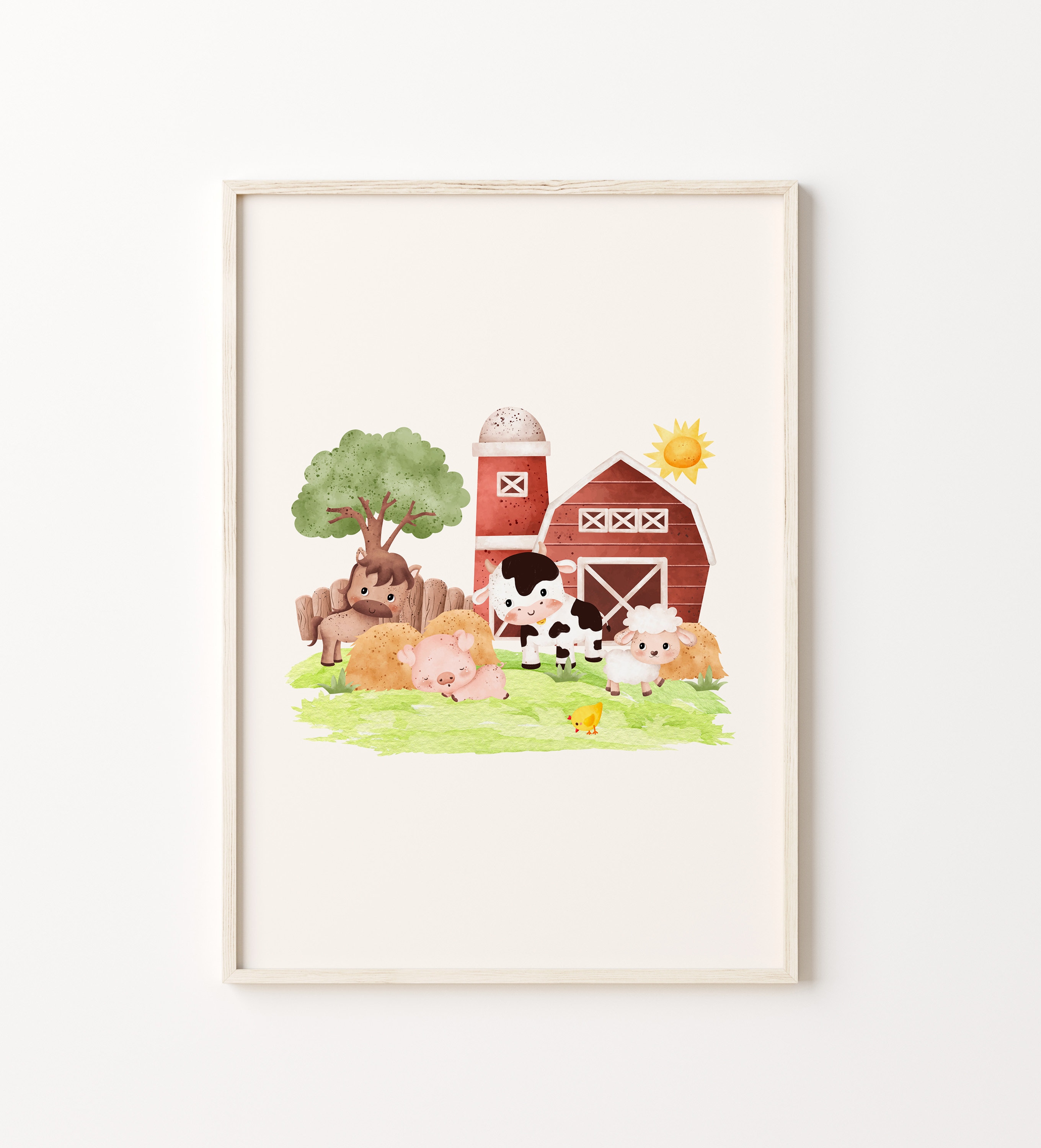 Custom Farm Nursery Print Farm Alphabet Poster Boys Farm Decor Farm ...