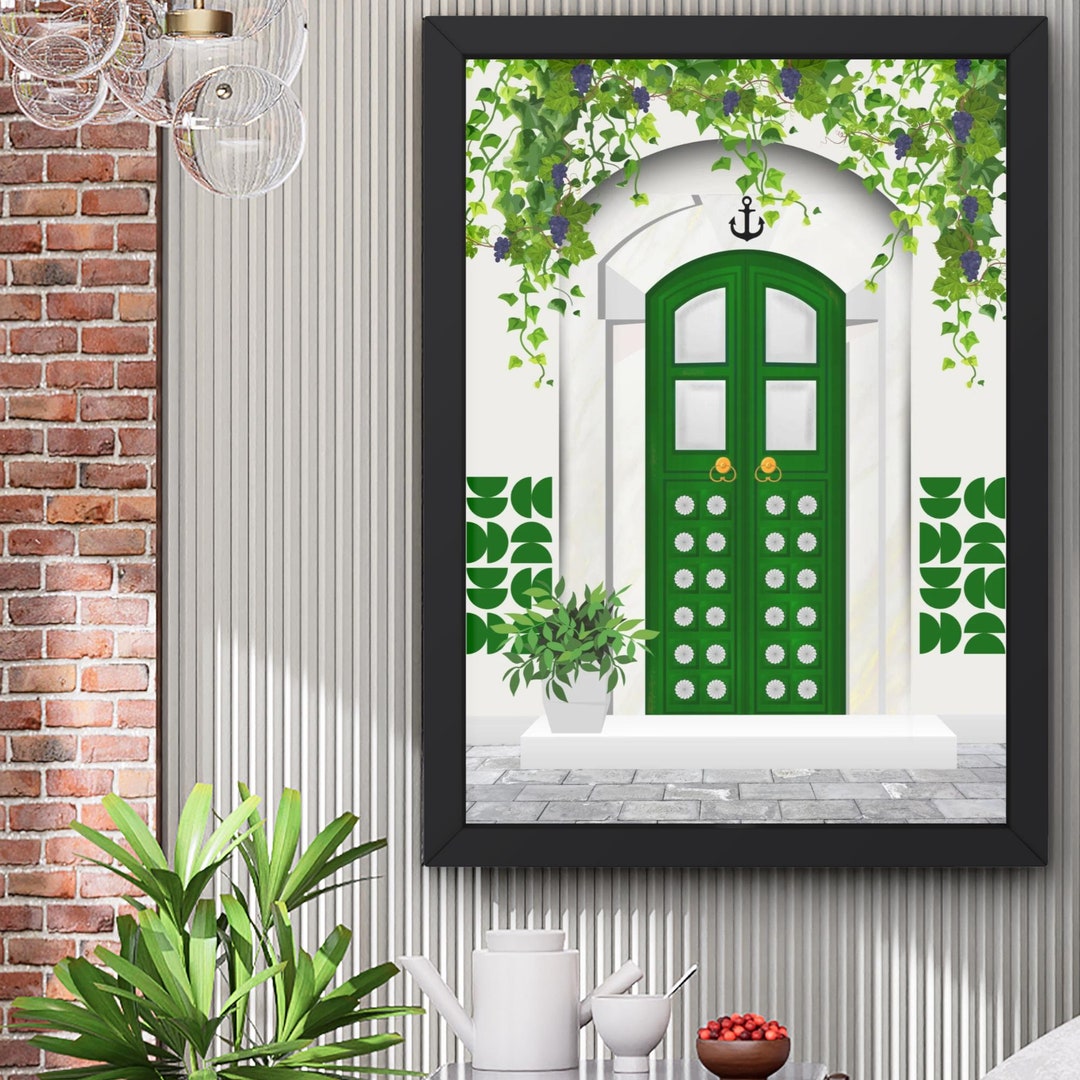 Libyan Green Door, Arabic Wall Art, North Africa Arabic Print, Tripoli ...