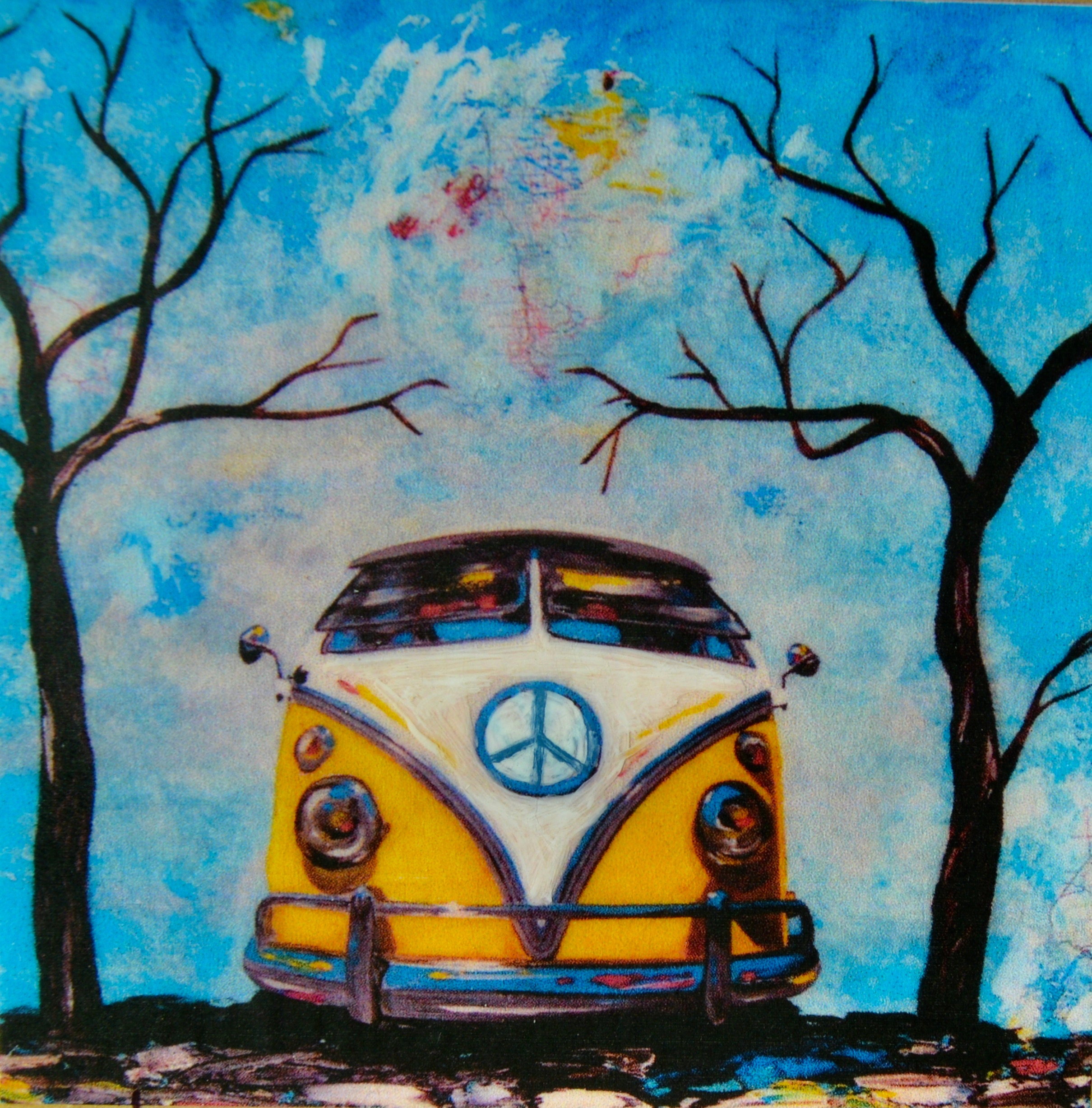Yellow 1966 21 Window, Camper Bus, 8" X 10" or 11" X 14" Artist Signed ...