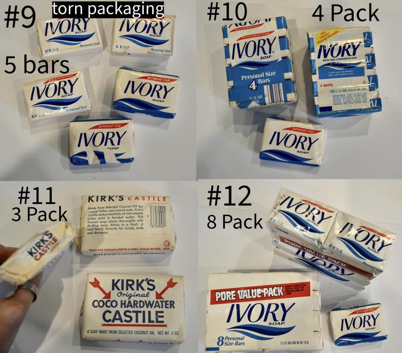 Vintage Bar Soap, Full Size 1950's to 1990's, Rare and Discontinued ...