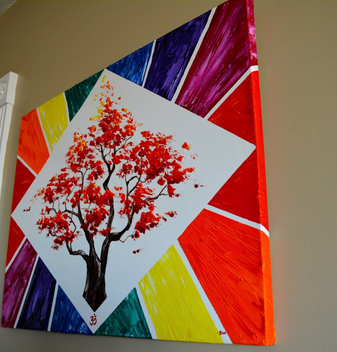 The Healing Tree, Original Oil Painting, 18" X 24", Chakra, Energy ...