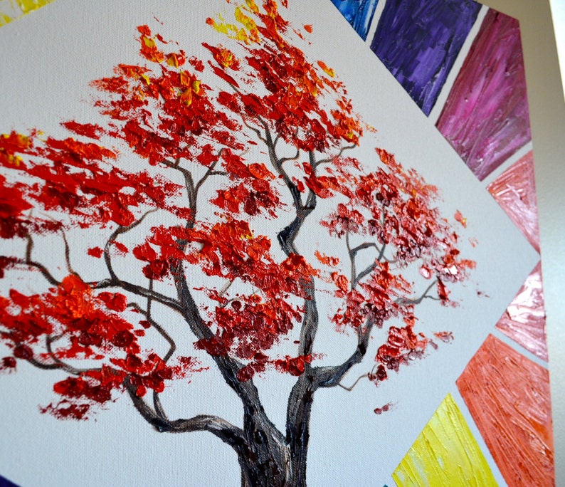 The Healing Tree, Original Oil Painting, 18" X 24", Chakra, Energy ...