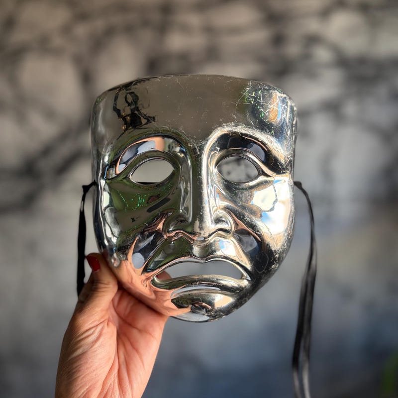 Happy Sad Face Mask - Etsy