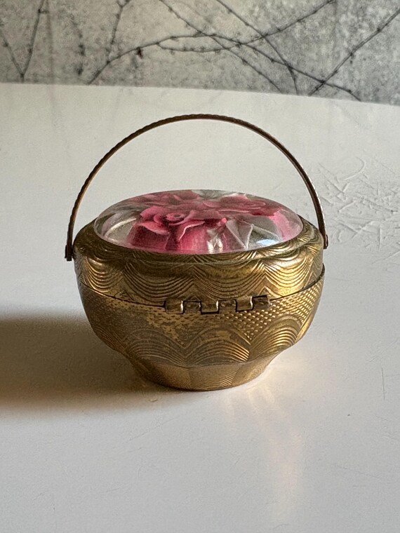 1950’s Kigu Compact Pill or Ring Box - Gem