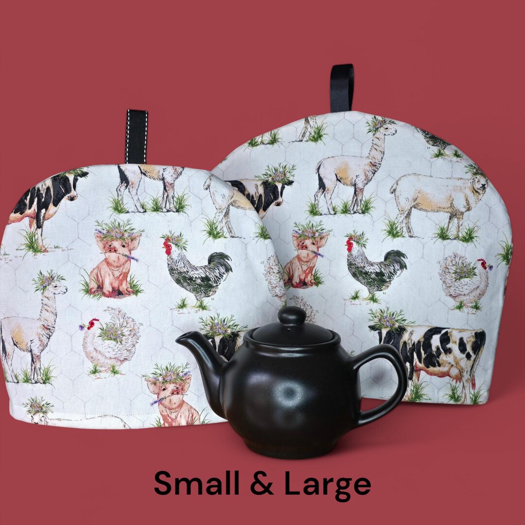 Farm Animals Teapot Cozy Two Sizes - Etsy
