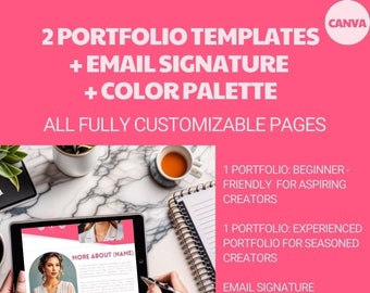 UGC Media Kit, 2 UGC Portfolio Template, Email Signature, Color Palette ...