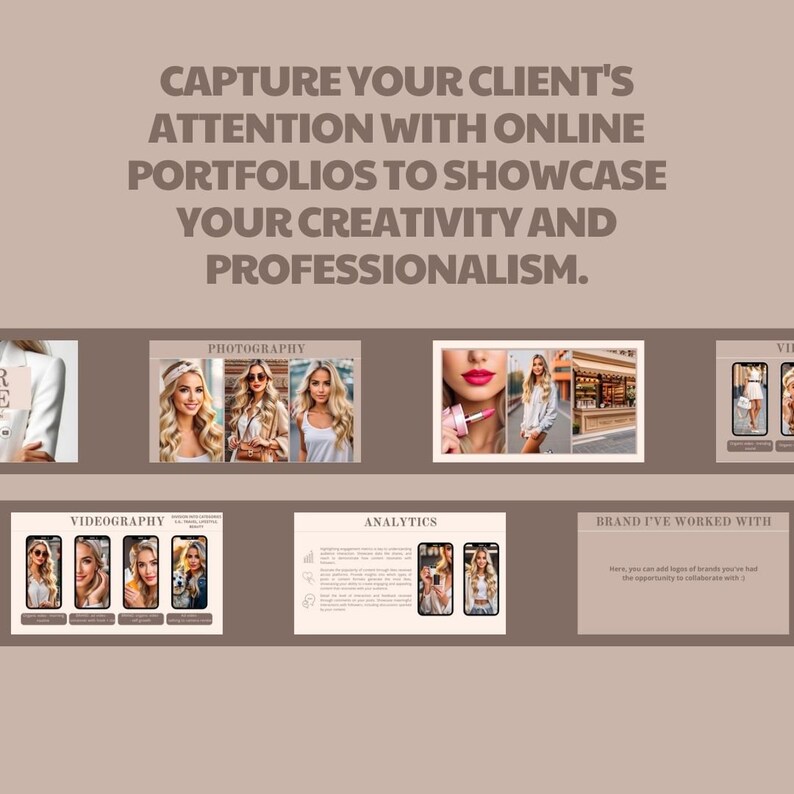 UGC Media Kit, 2 UGC Portfolio Template, Email Signature, Color Palette ...