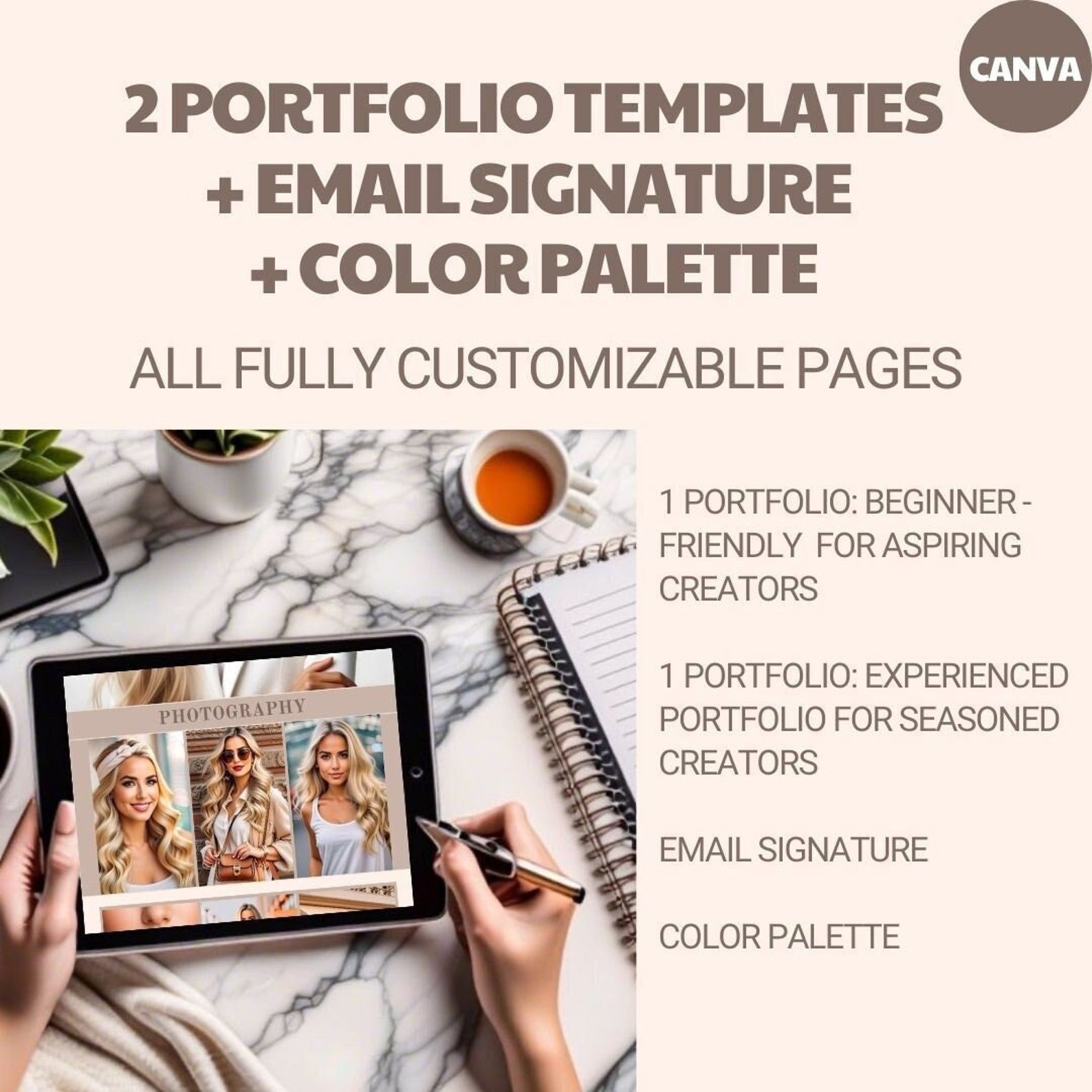 UGC Media Kit, 2 UGC Portfolio Template, Email Signature, Color Palette ...