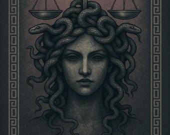 Virgo Shadow-work Poster • Printable 8×10 PNG • Dark Zodiac Art - Etsy