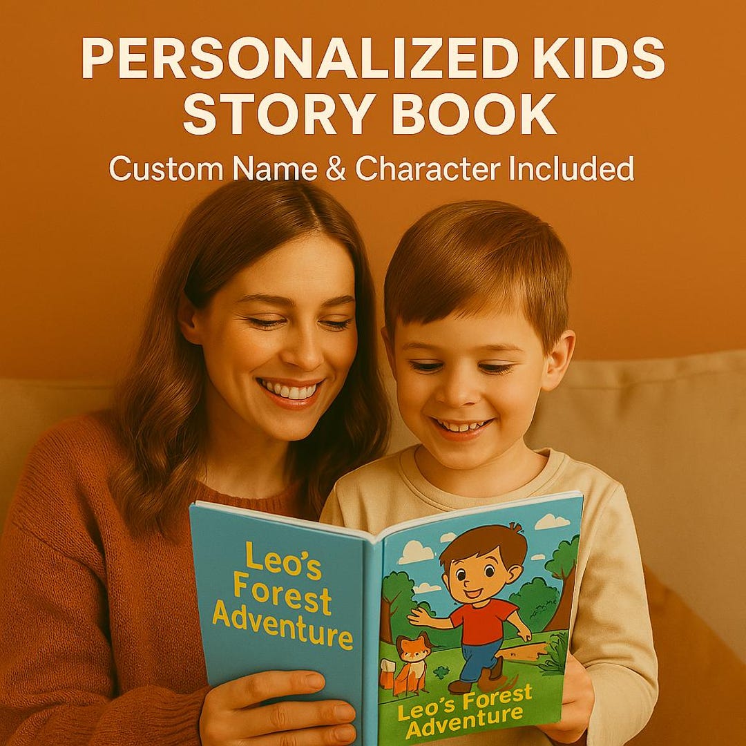 Personalized Kids Story Book – 20 Page Custom Name PDF – Birthday Gift ...