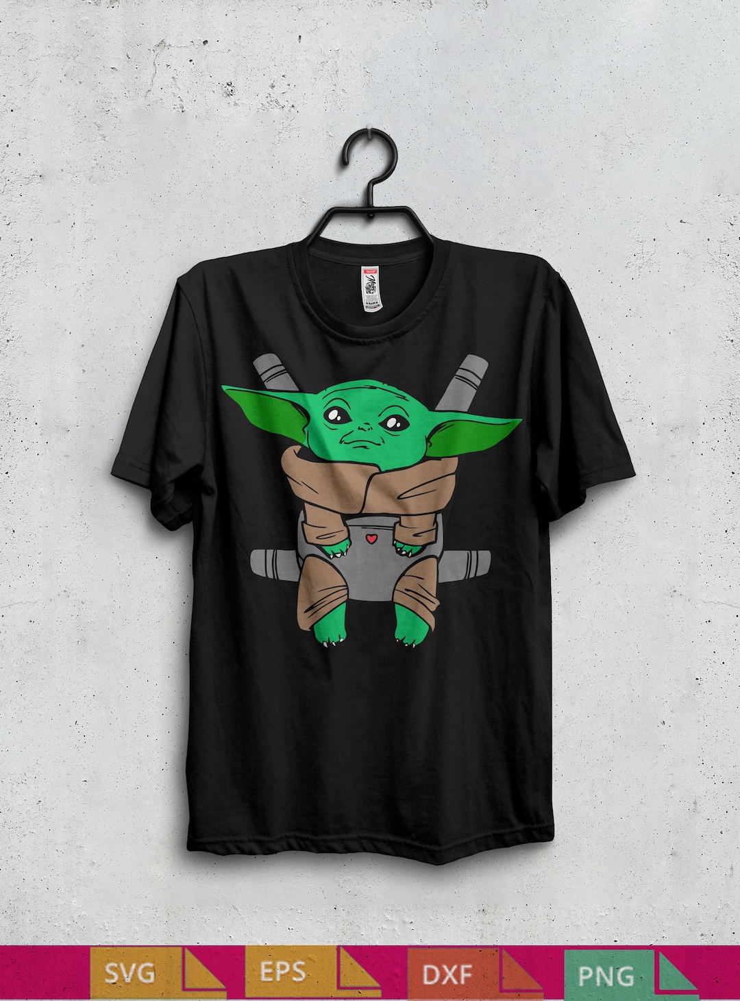 Baby Yoda Grogu Carrier / Instant Download, Eps, Svg, Png Ai Pdf ...