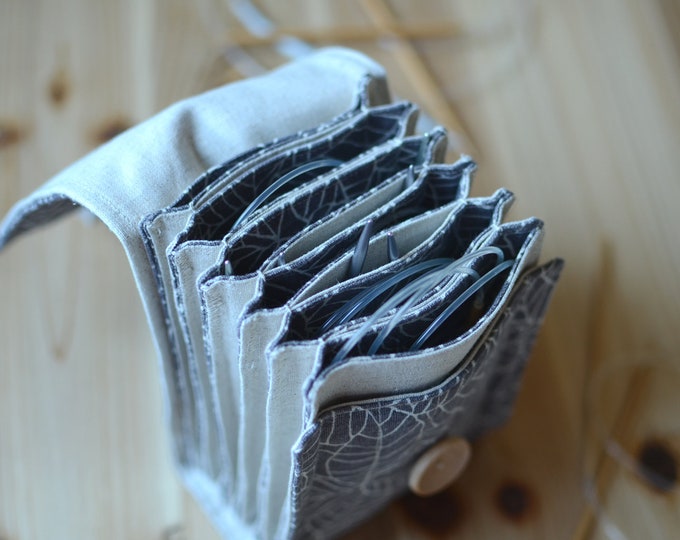 Circular Knitting Needle Storage With a Zipper Pocket: Circular ...