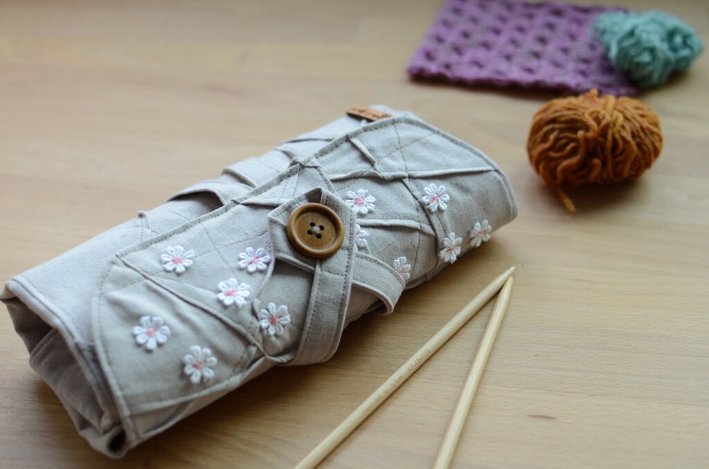 DPN Needle Case with Notion Pouch Needle Holder Craft Bag | Etsy