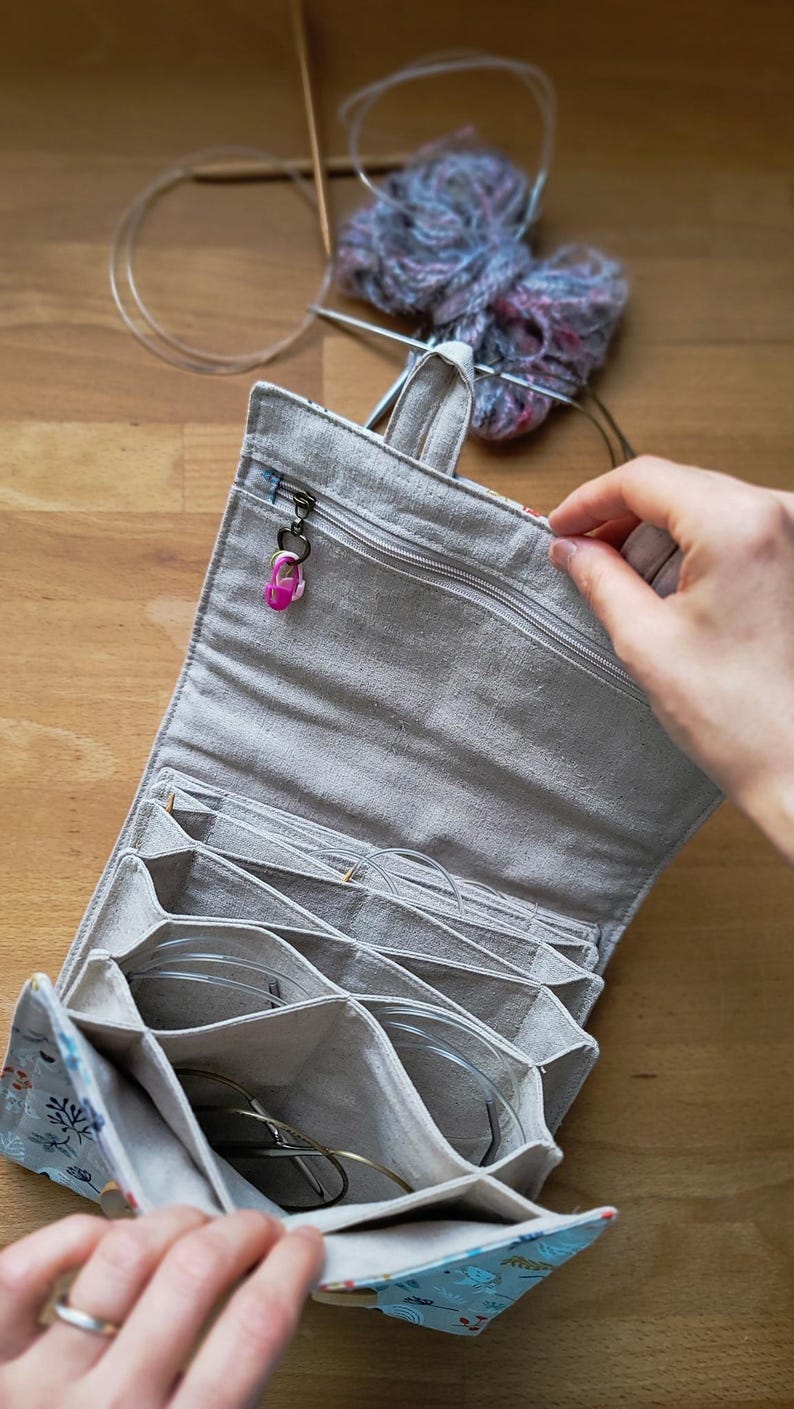 Knitting Needle Case | Custom Circular Needle Storage Bag - Etsy Canada