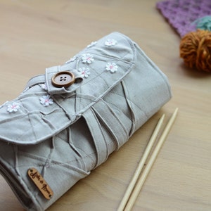 DPN Needle Case With Notion Pouch Needle Holder Craft Bag Knitting ...