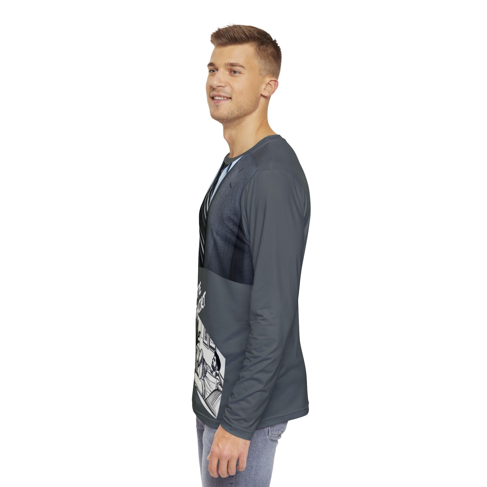 Funny Remote Work Men's - FREE SHIPPING Long Sleeve Shirt, Funny ...