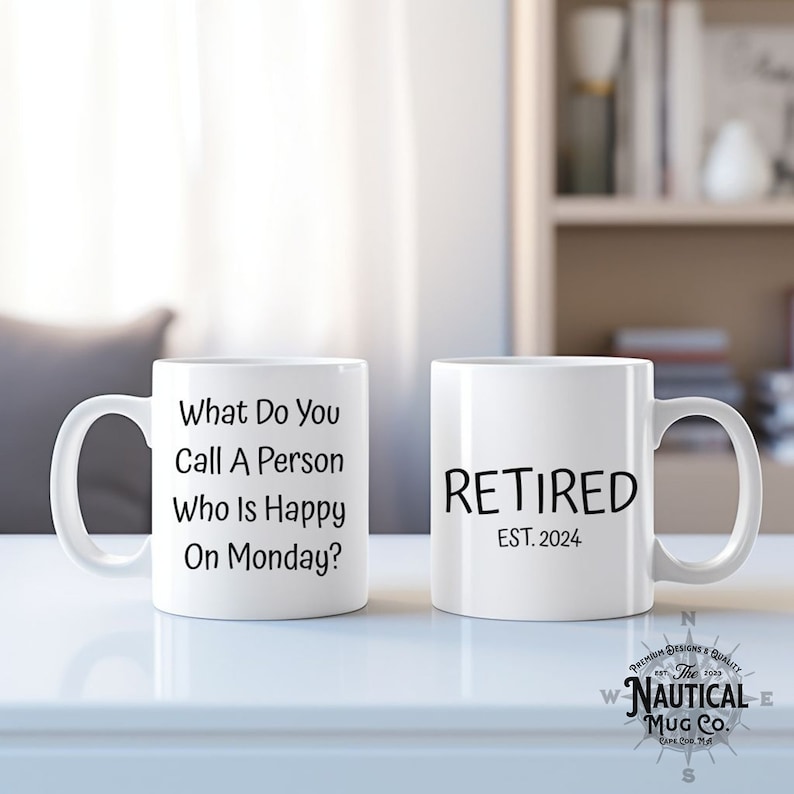 Funny Retirement Mug, Funny Coffee Mug, Mugs With Sayings, Large Coffee ...